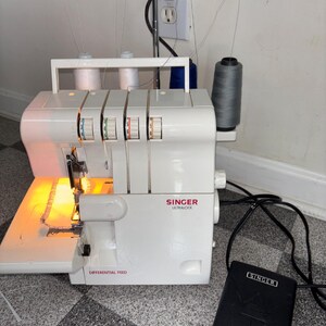 Vintage Singer Ultralock Differential Feed Serger Sewing Machine Power ...