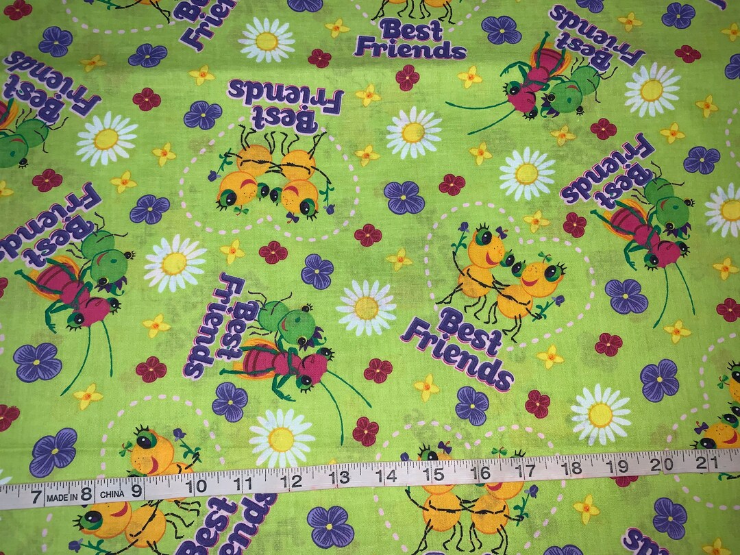 Rare Miss Spider Best Friends Fabric Sold by FQ 18"x21" More Available ...