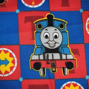 Rare Thomas the Tank Engine Patchworks Fabric Sold by FQ 18"x21" More ...