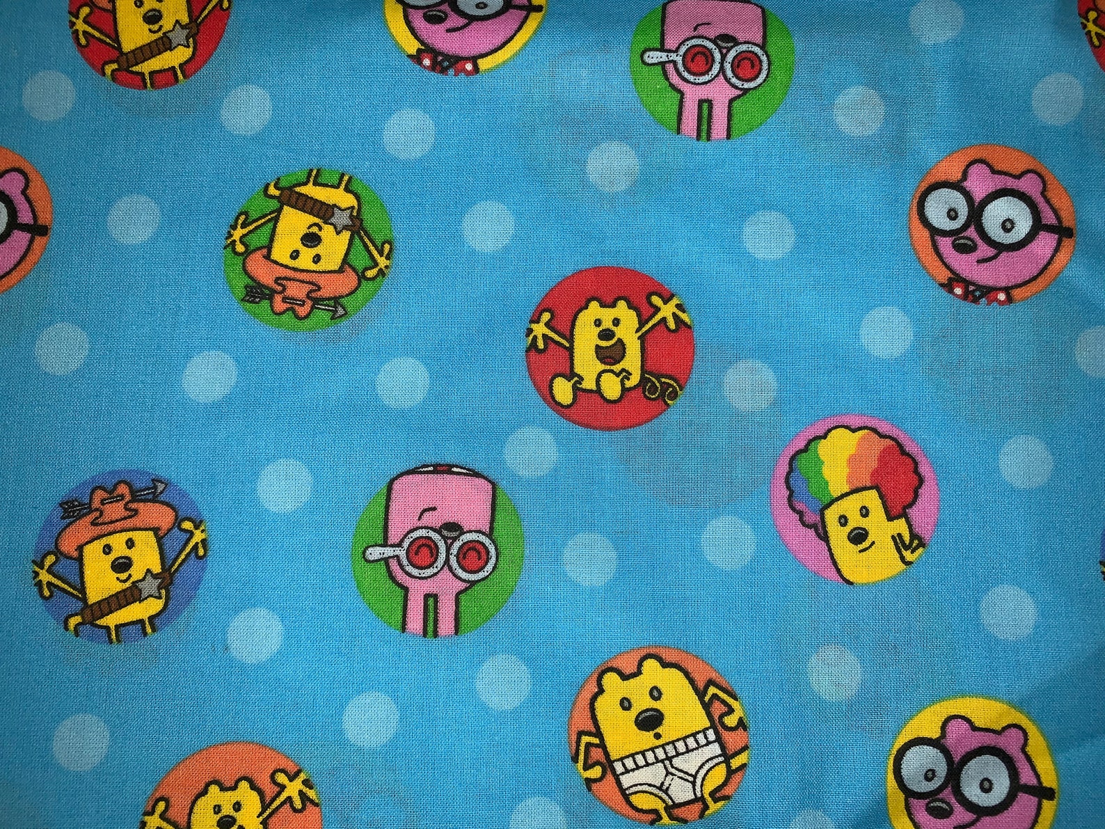 Discontinue Wow Wow Wubbzy Blue Fabric Sold by FQ - Etsy
