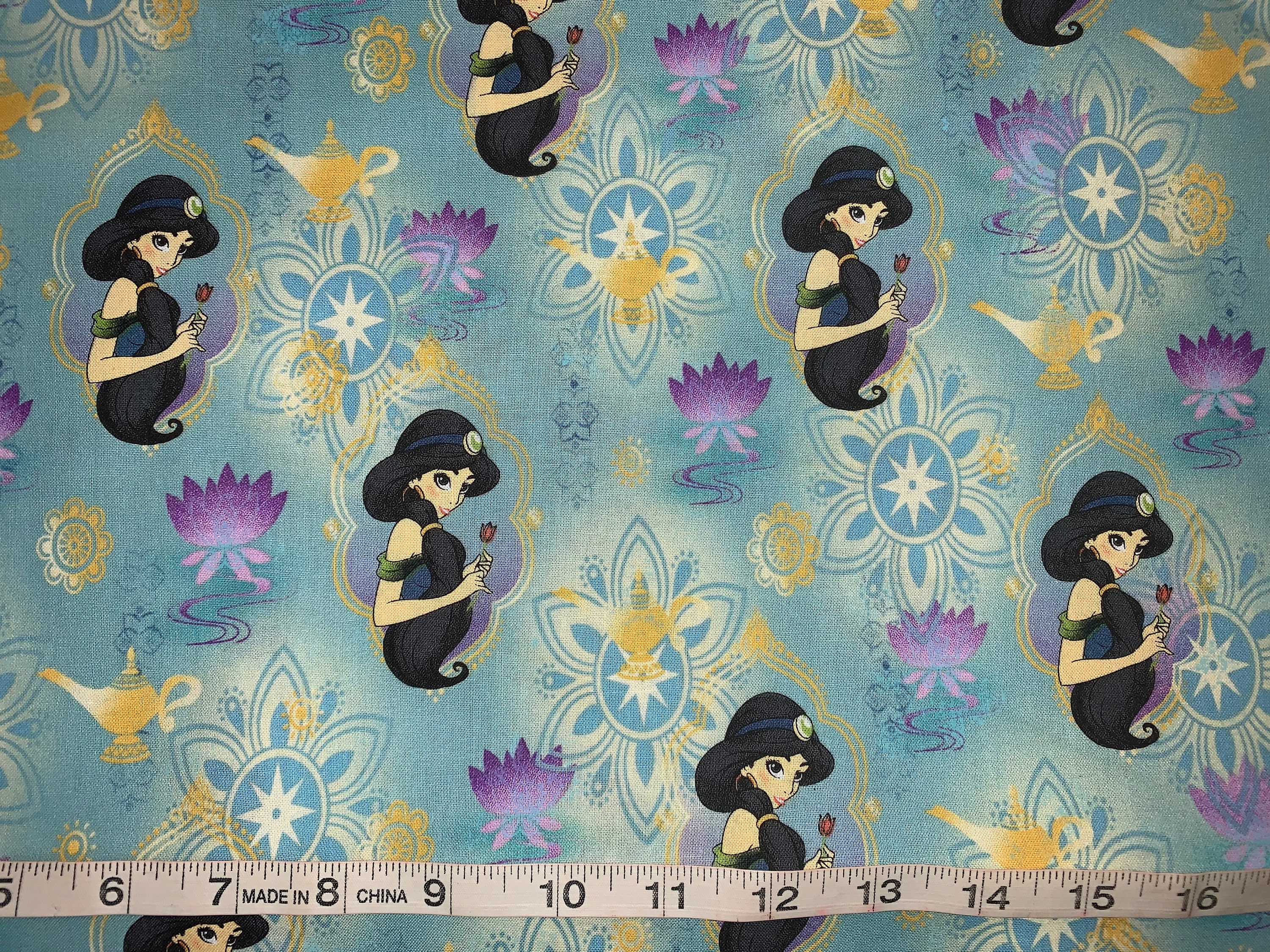 Disney Princess Jasmine Fabric Sold by FQ 18"x21" More Available - Etsy