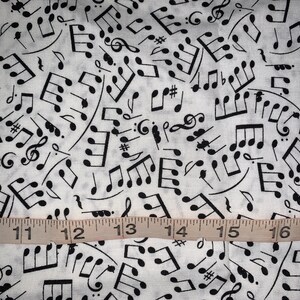 New Musical Notes 100% Cotton Fabric 19