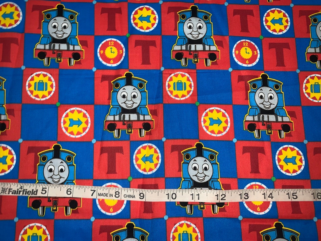 Rare Thomas the Tank Engine Patchworks Fabric Sold by FQ 18"x21" More ...