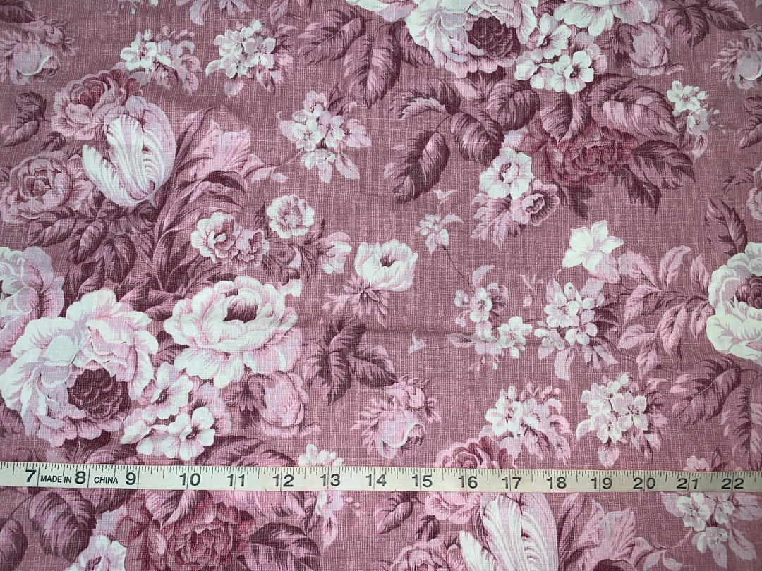 NEW Daisy Kingdom Elegant Victoria Rose Fabric 100% Cotton 22"lx44"w ...