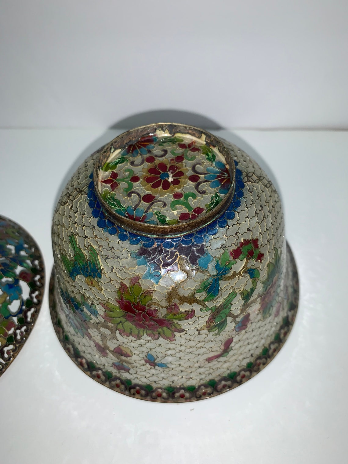 Antique Cloisonne Collectible Bowl - Etsy