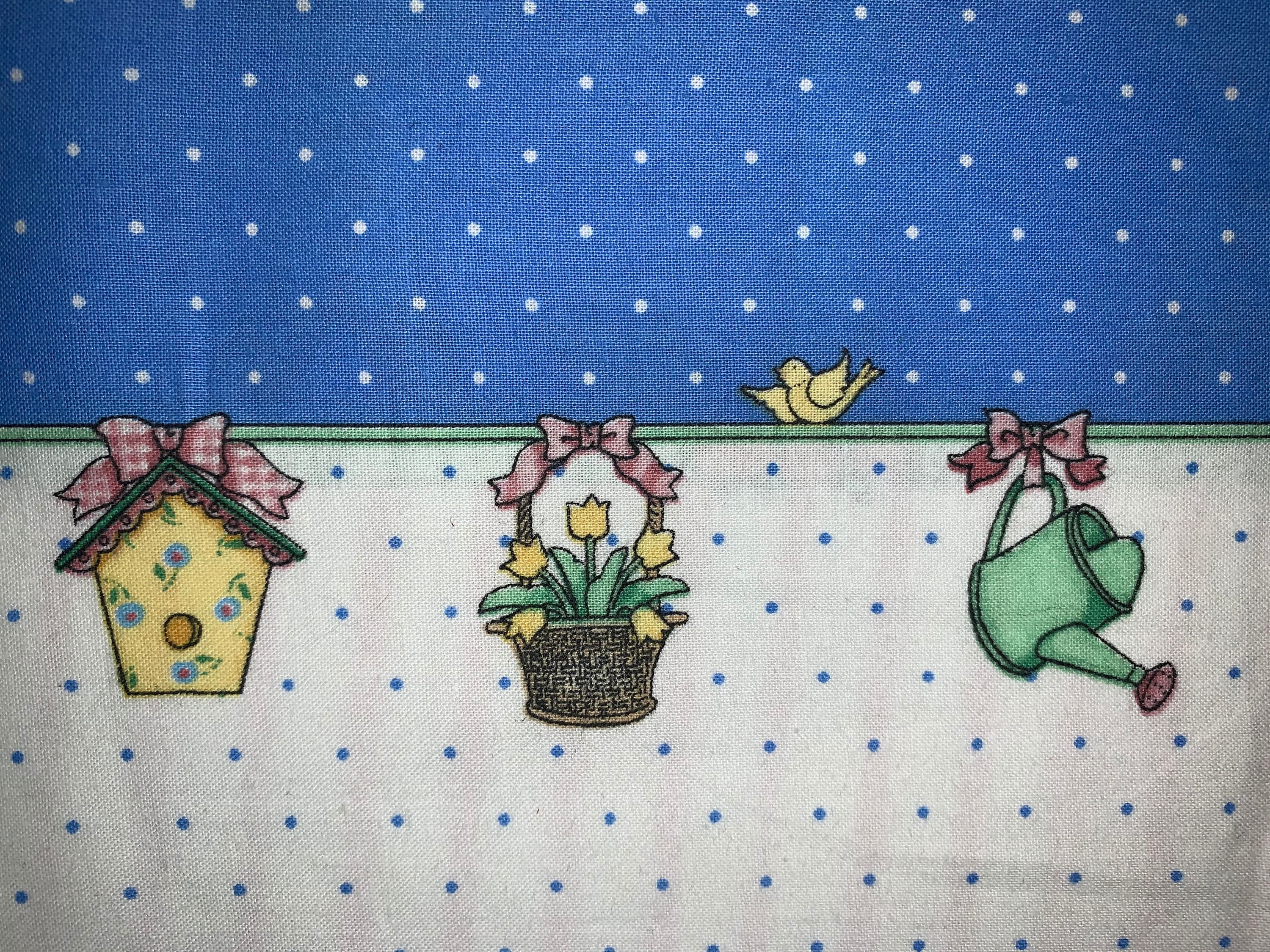 Rare Daisy Kingdom Happy Spring Border Fabric Sold by 1/2 Yard More ...