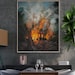 Forest Fire Art Print: Wildfire Acrylic Painting (digital Download) - Etsy