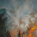 Forest Fire Art Print: Wildfire Acrylic Painting (digital Download) - Etsy
