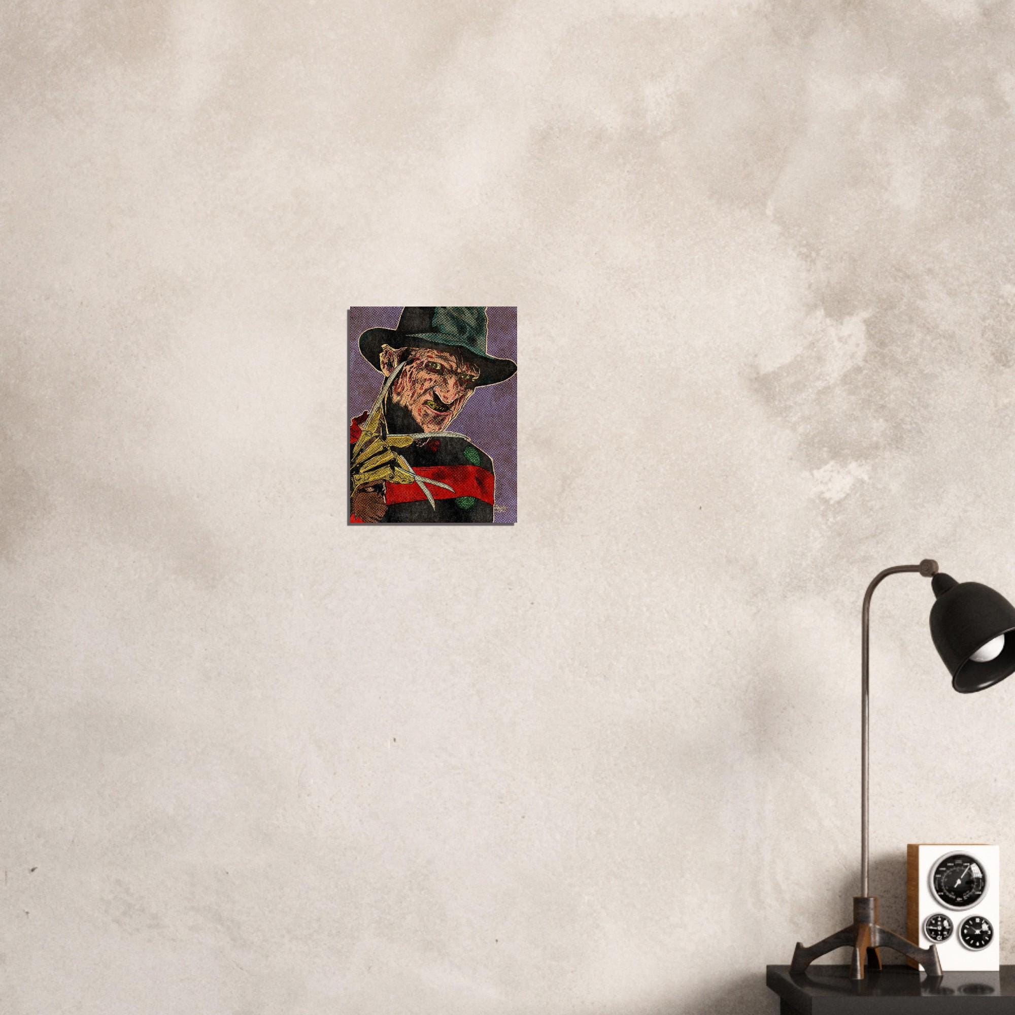 Freddy Krueger Horror Art Print – Retro Comic-style Illustration - Etsy