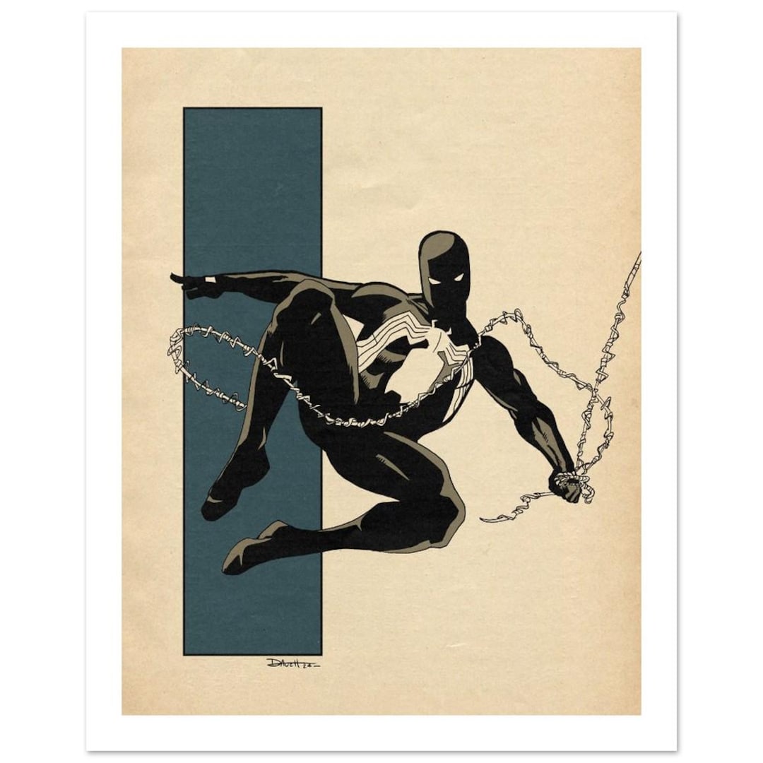 Symbiote Spider-man 8x10″ Print - Etsy