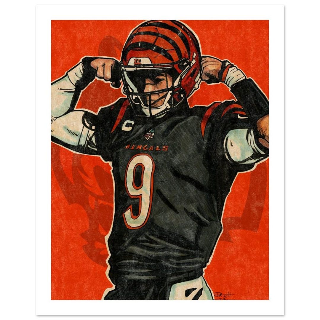 PRINT- Cincinnati Bengals Joe Burrow / 8.5x11″ Print - Etsy