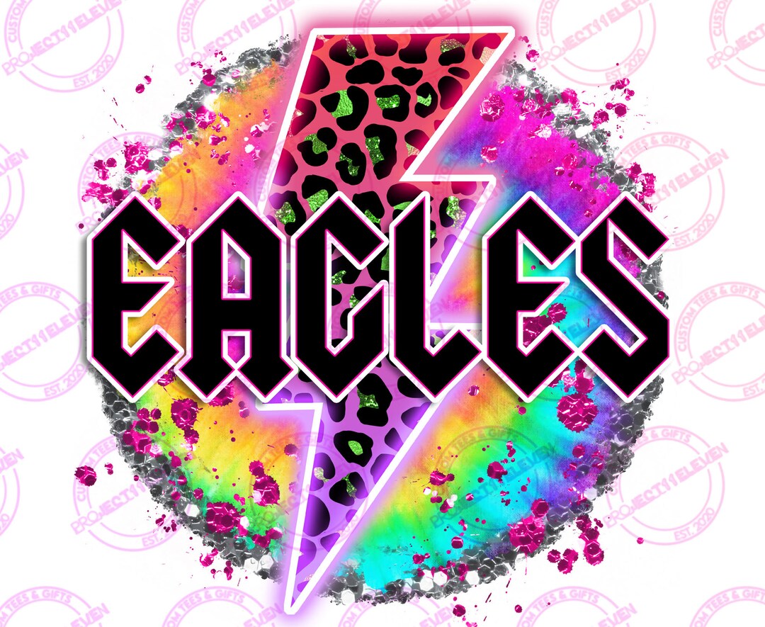 Tiedye Glitter Eagles PNG | SUBLIMATION | Instant Download | Commercial Use | Mascot - Etsy