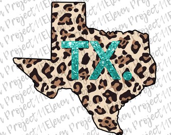 Glitter Texas Png | Etsy
