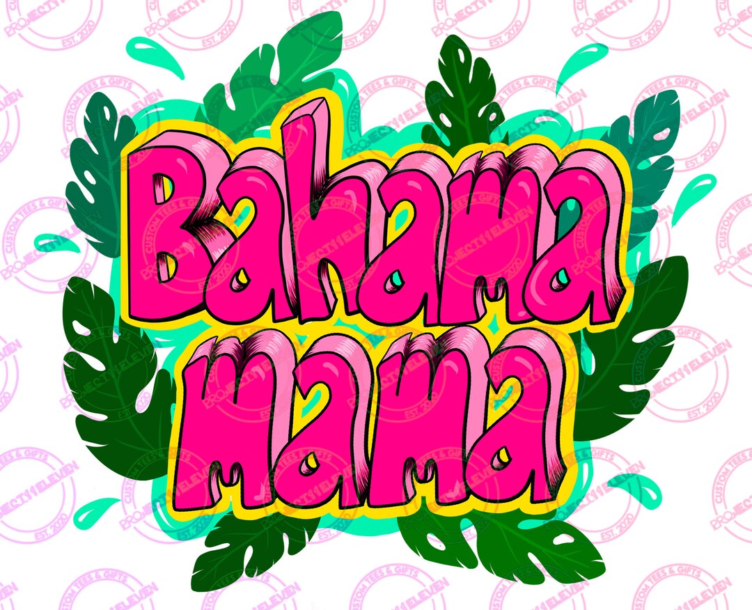 Bahama Mama Monstera Leaves Design PNG | SUBLIMATION | Printable ...