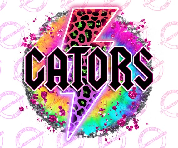 Tiedye Glitter GATORS PNG SUBLIMATION Instant Download - Etsy