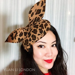 Leopard Print Beret With Bow Animal Print Hand Mad Wool Felt Winter Hat ...