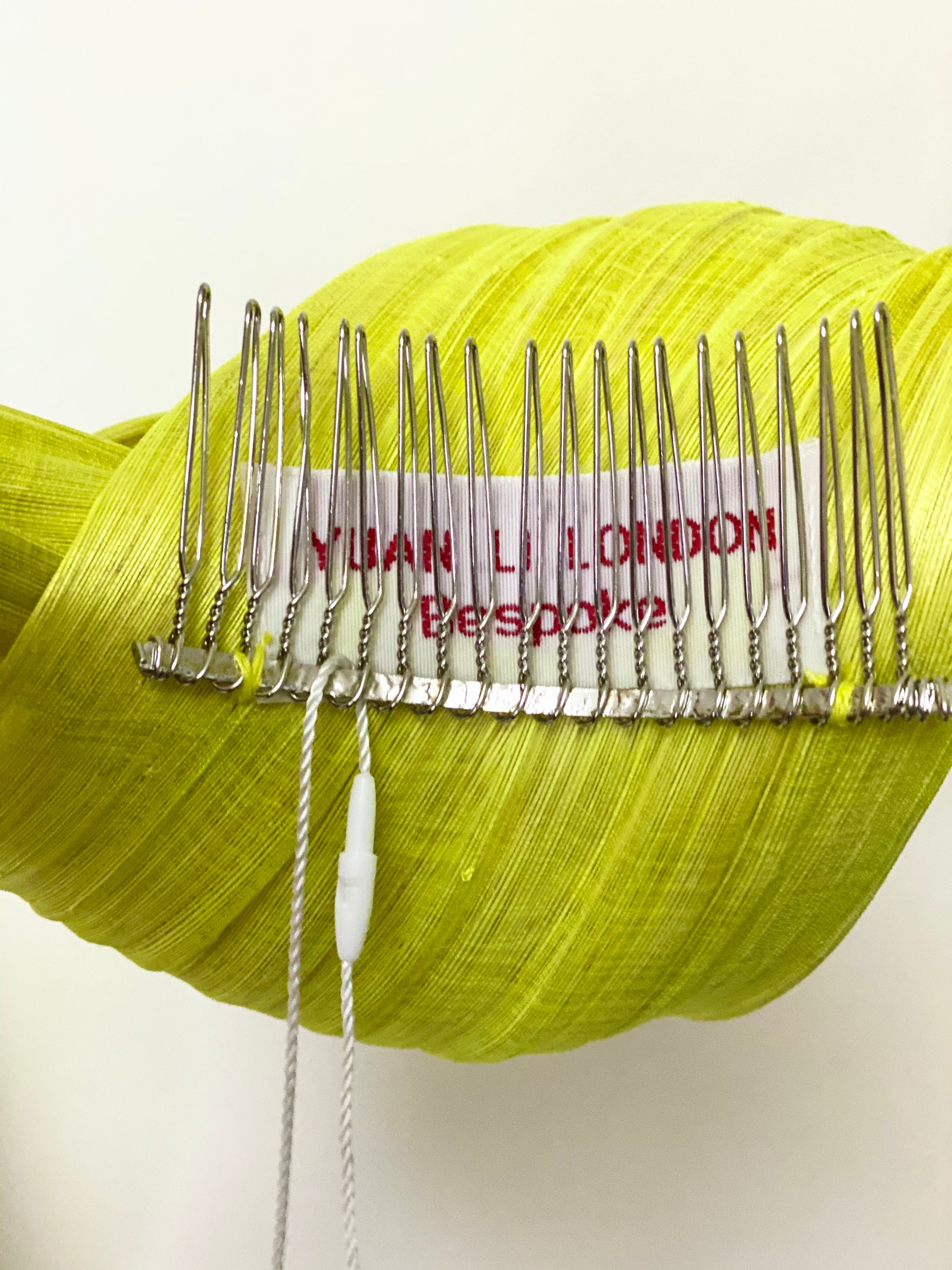 Ray of Sunshine Turban Bright Lemon Yellow Silk Abaca Headband Wedding ...