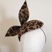 Leopard Print Beret With Bow Animal Print Hand Mad Wool Felt Winter Hat ...