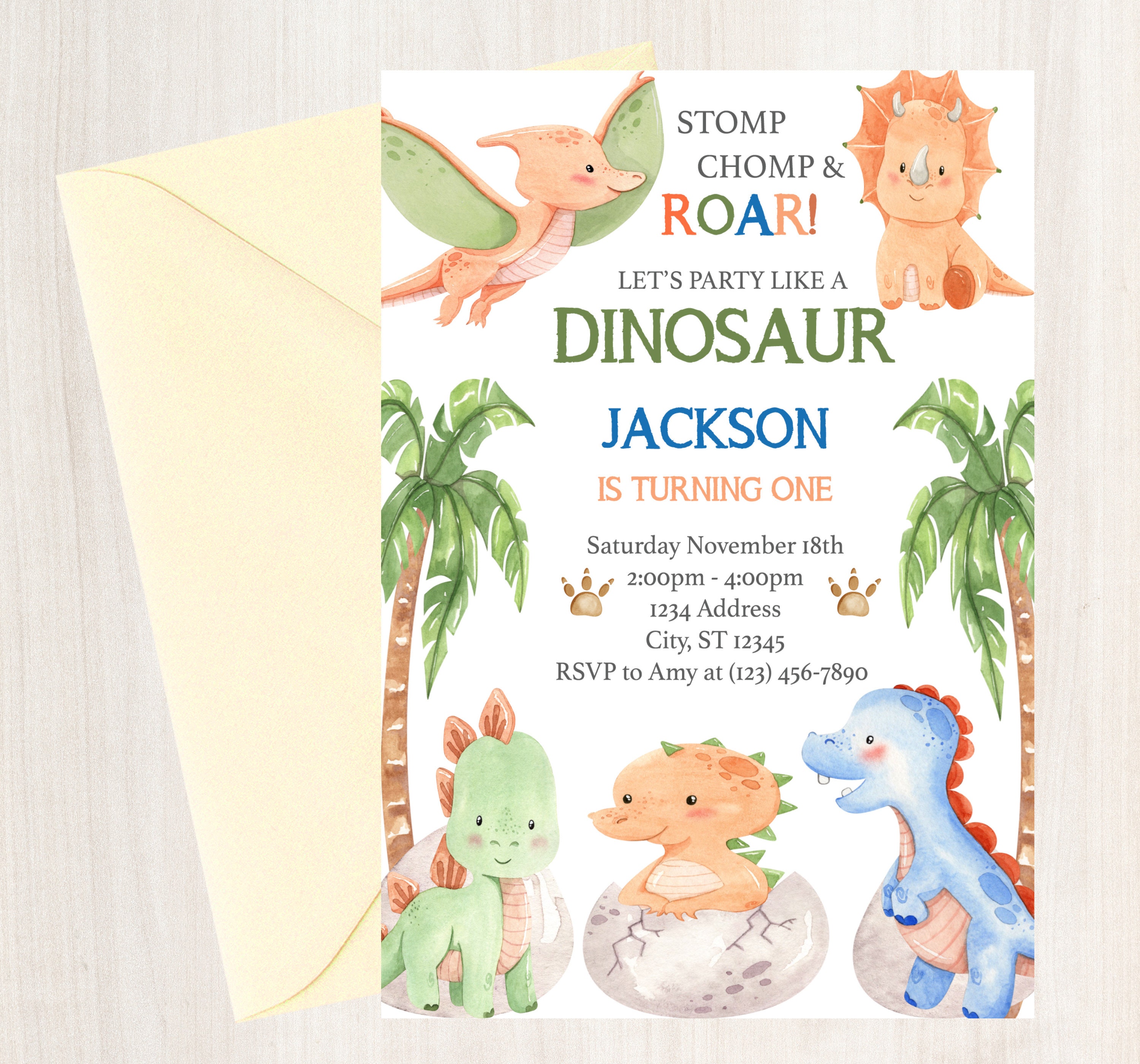 Invitación de dinosaurio, Cumpleaños de dinosaurio, Fiesta de ...