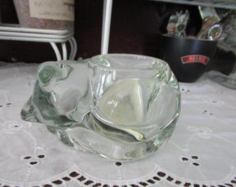 Indiana Glass Cat Votive Holder - Etsy