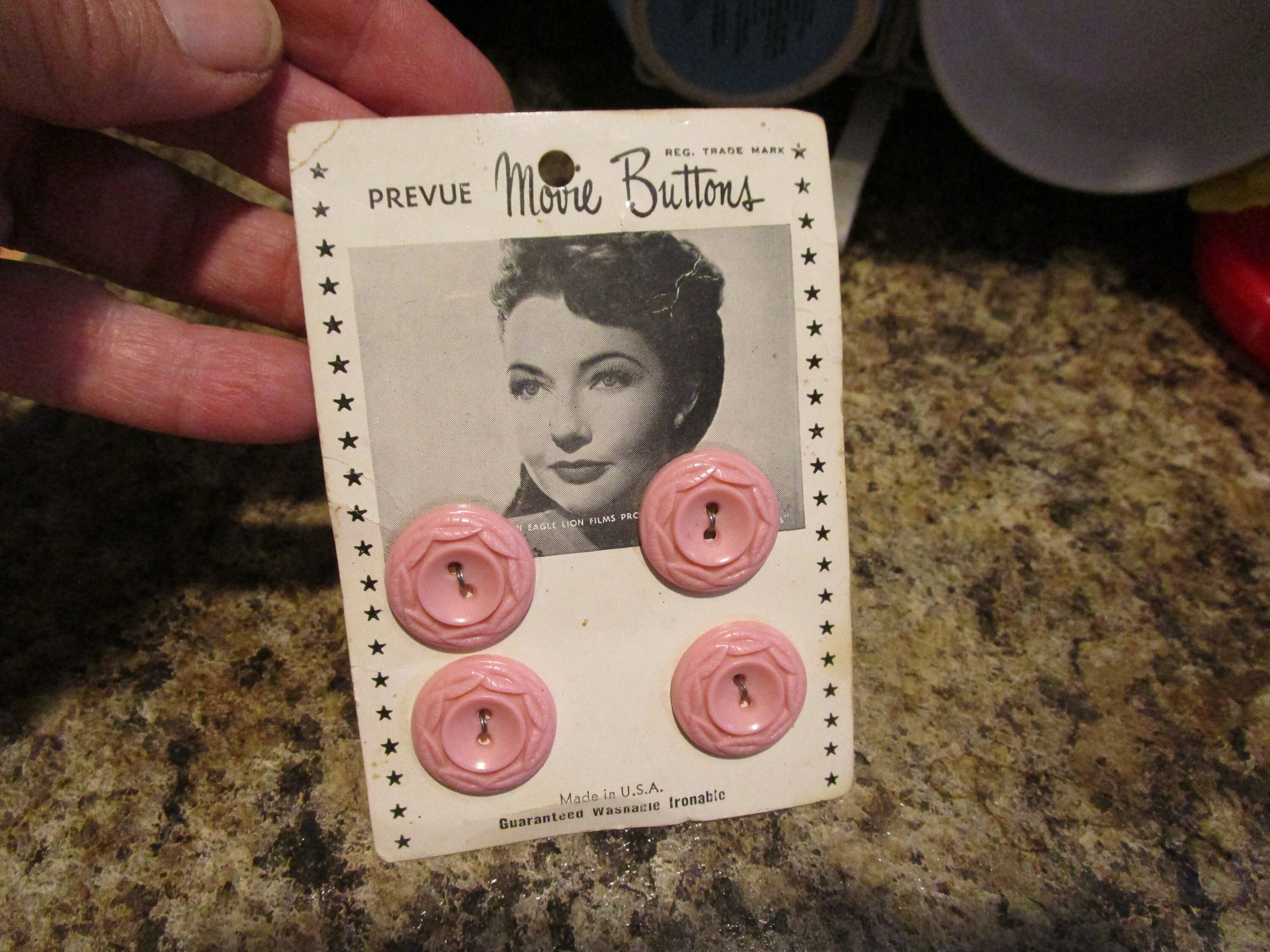 Old Different Set of Buttons Prevue Movie Buttons 4 PINK Lynn - Etsy
