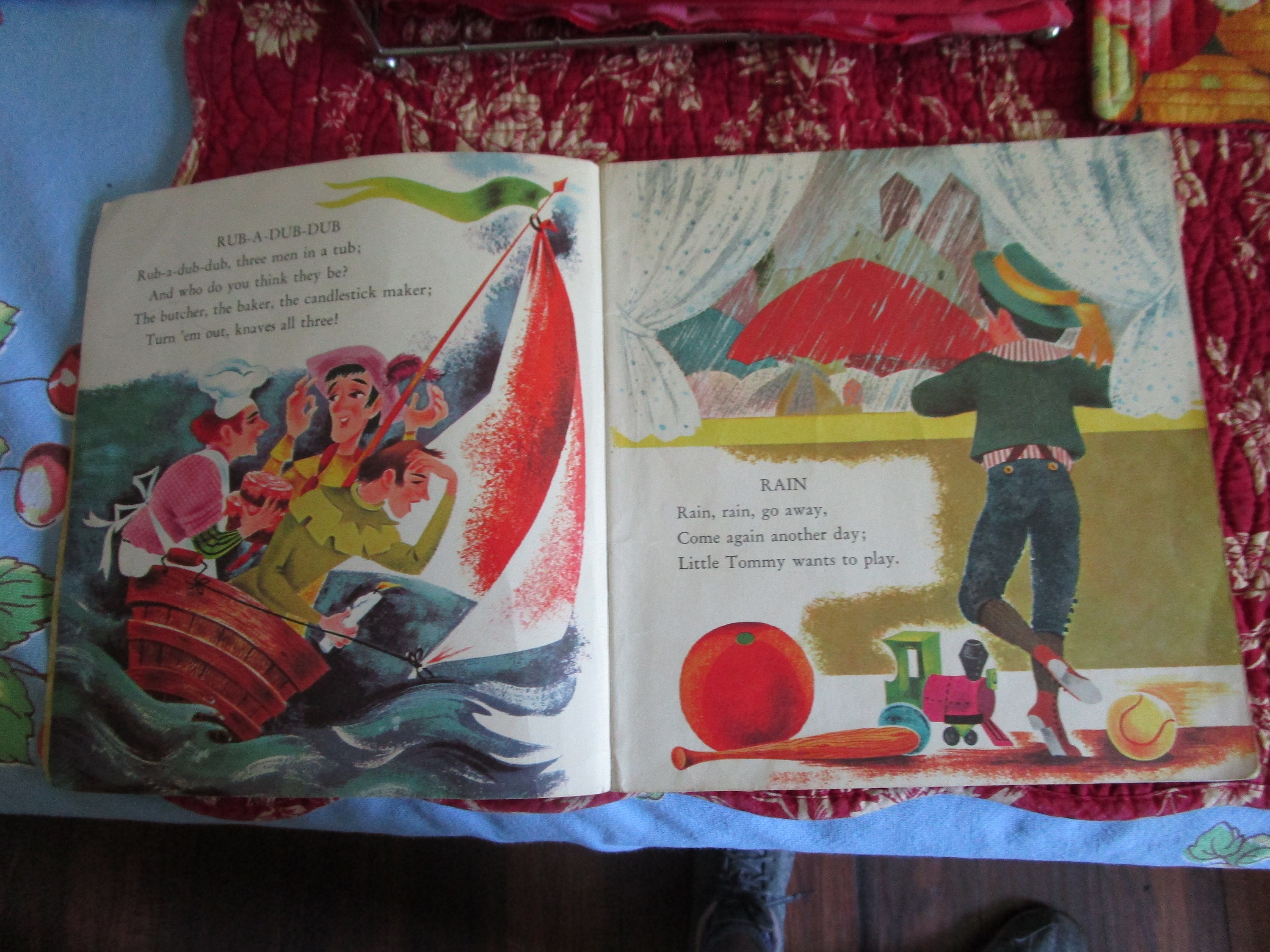 1960 Mother Goose Illustrated by Bonnie and Bill Rutherford Whitman ...