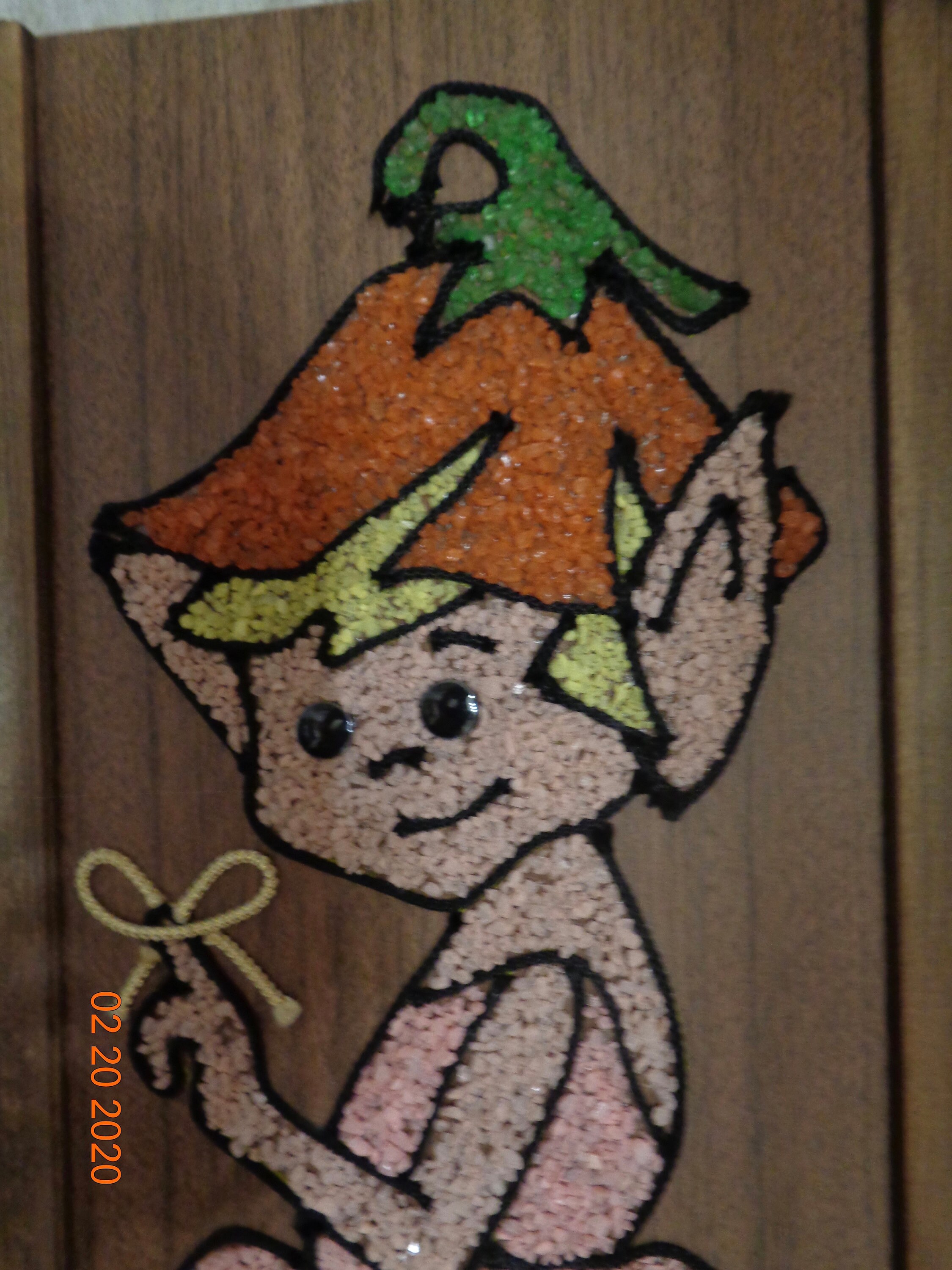 Mid Century Elf Pixie Boy Girl Crystal Mosaic Set of 2 - Etsy