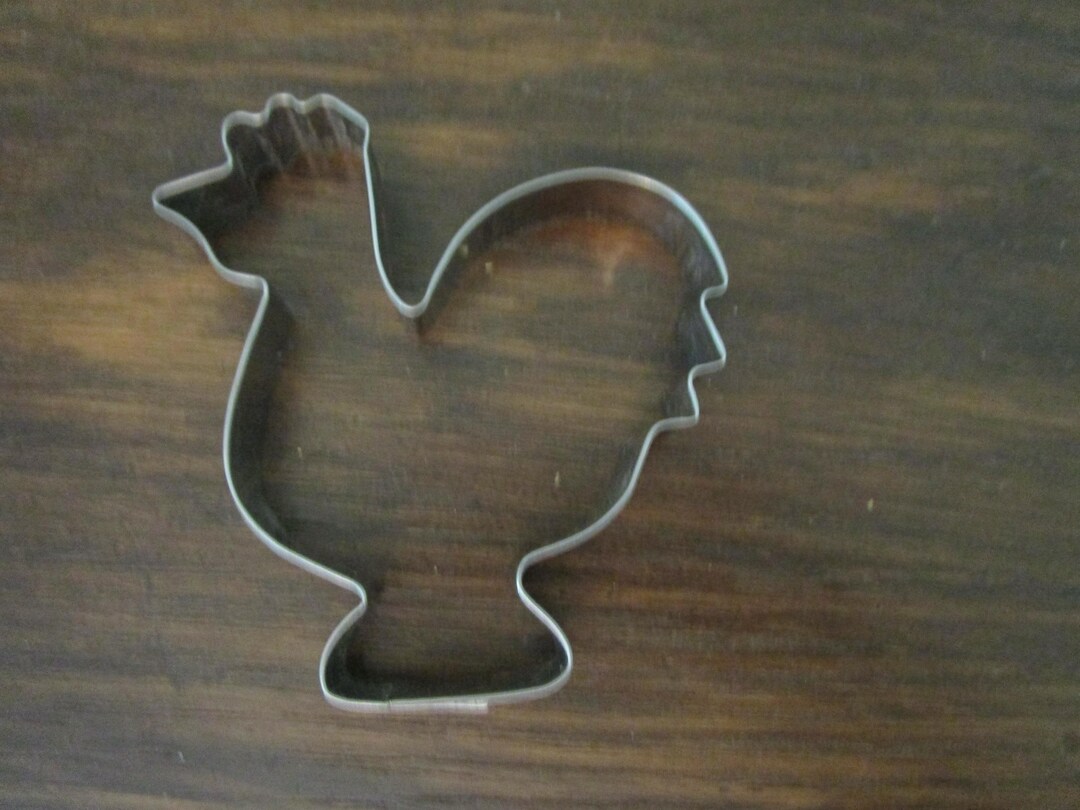 Vintage Metal Rooster Cookie Cutter - Etsy