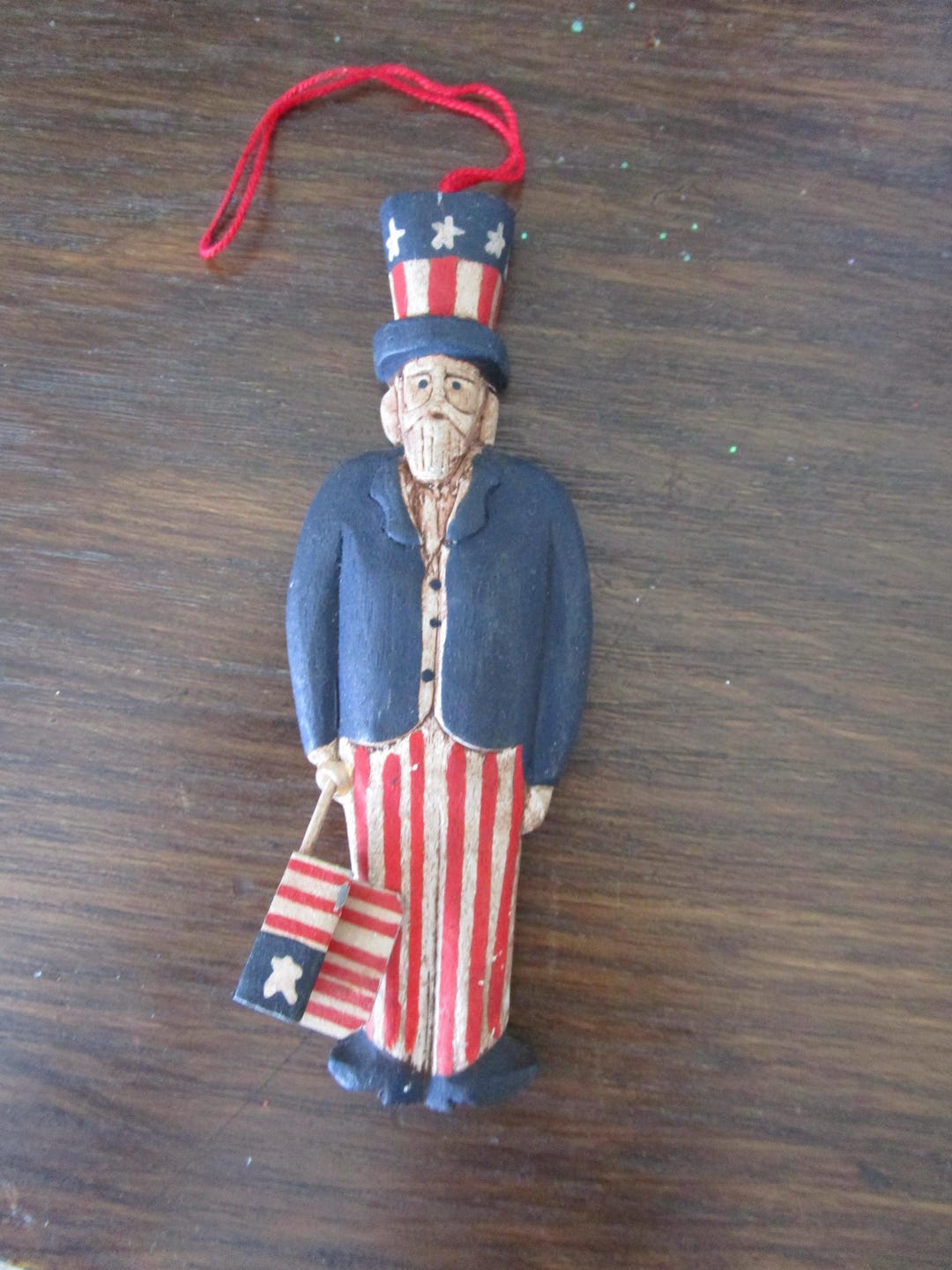 Vintage Uncle Sam Americana America Patriotic Ornament - Etsy