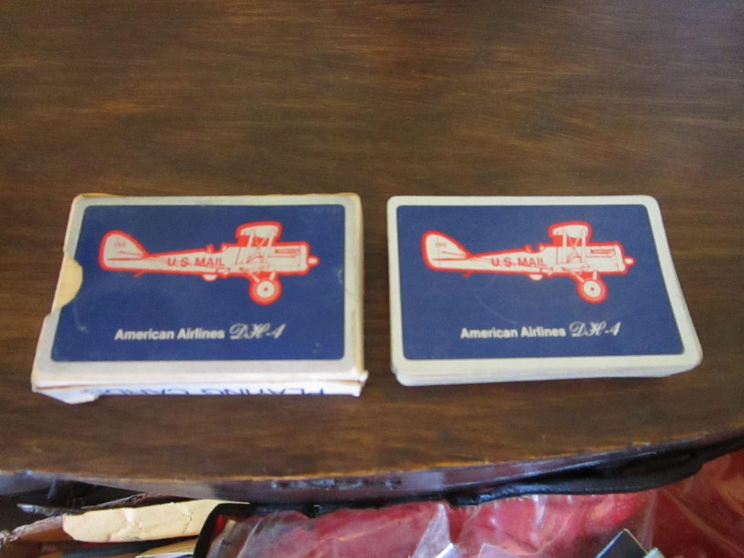 Vintage American Airlines Playing Cards in Box 52 Cards - Etsy