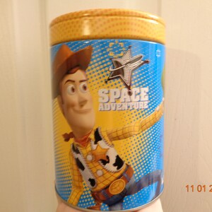 Vintage Disney Toy Story Tin Can Bank the Tin Box Company - Etsy