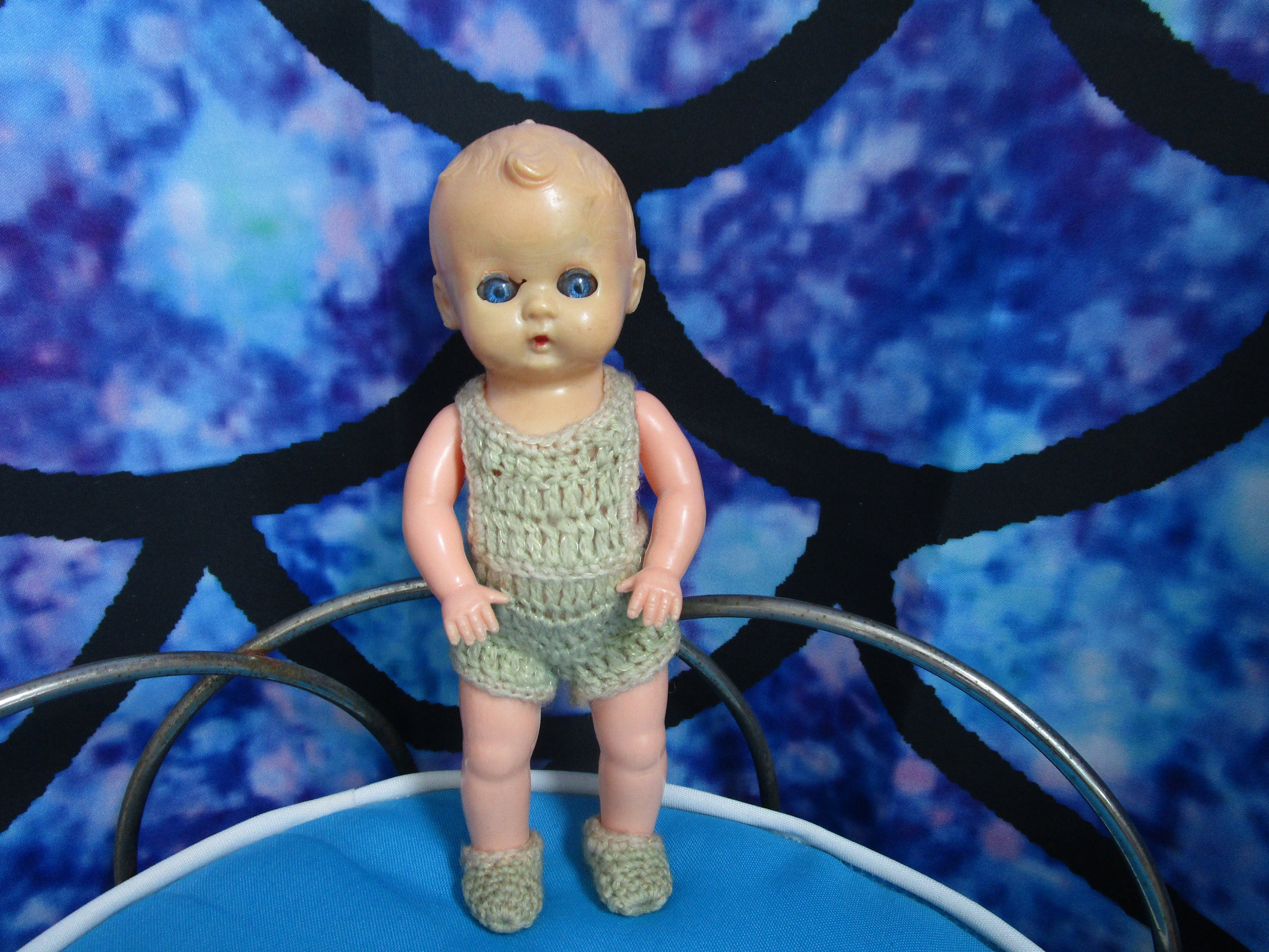 Vintage Hard Plastic Baby Doll Sleepy Eyes Arms and Legs Move - Etsy