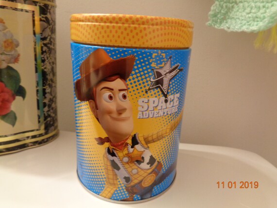 Vintage Disney Toy Story Tin Can Bank the Tin Box Company - Etsy