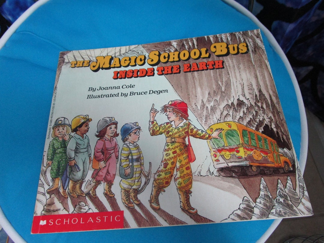 1987 the Magic School Bus Inside the Earth by Joanna Cole Illustrated ...