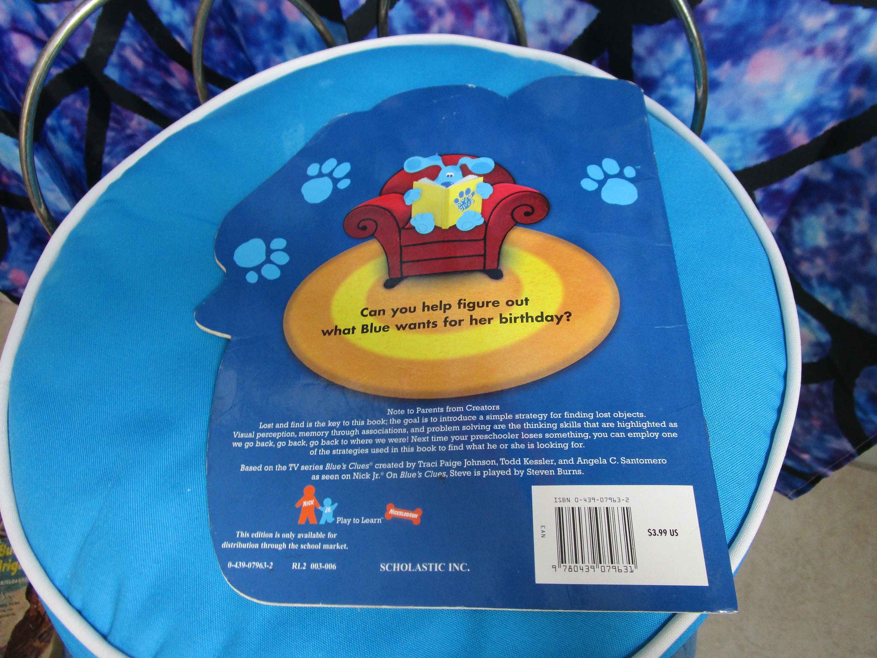 1999 Blues Lost Backpack Blues Clues Scholastic SC Book - Etsy