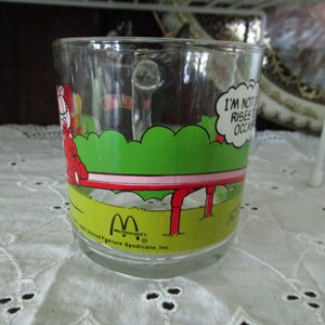 1980 Garfield Odie Arlene Nermal Mcd's Glass Mug Jim Davis - Etsy
