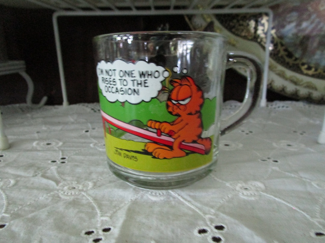 1980 Garfield Odie Arlene Nermal Mcd's Glass Mug Jim Davis - Etsy