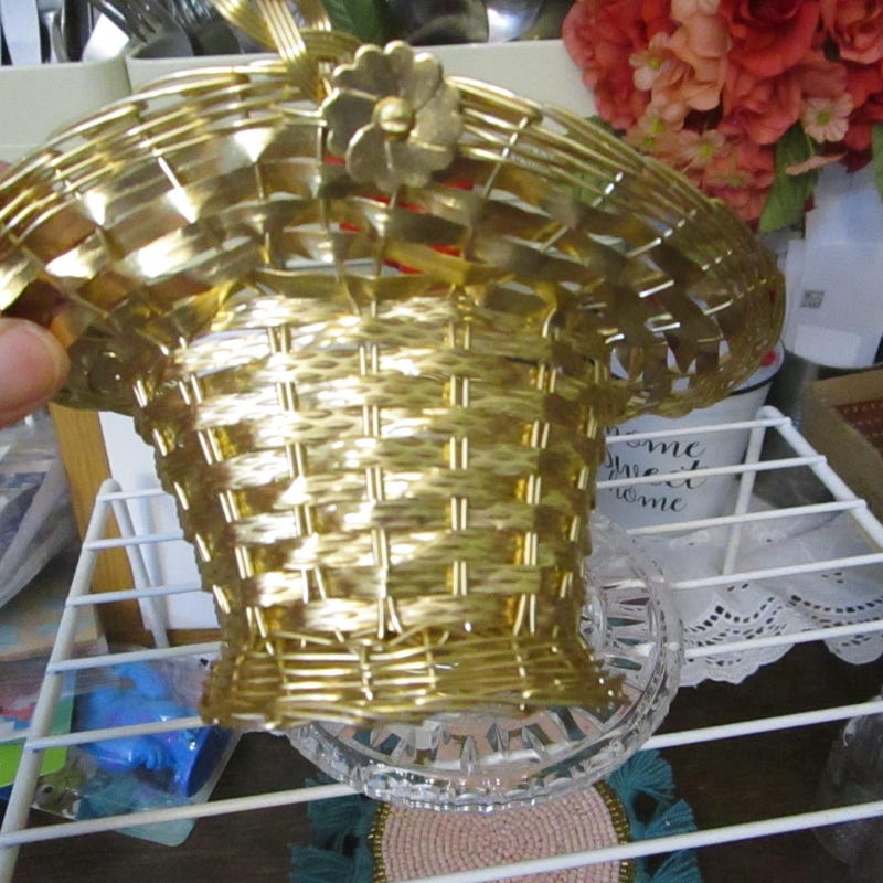 Small Metal Basket - Etsy