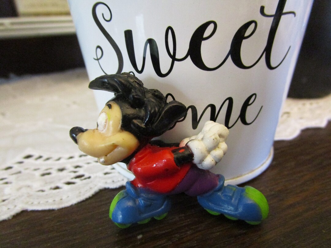 Vintage Max Goof Roller Skating Toy Figure - Etsy