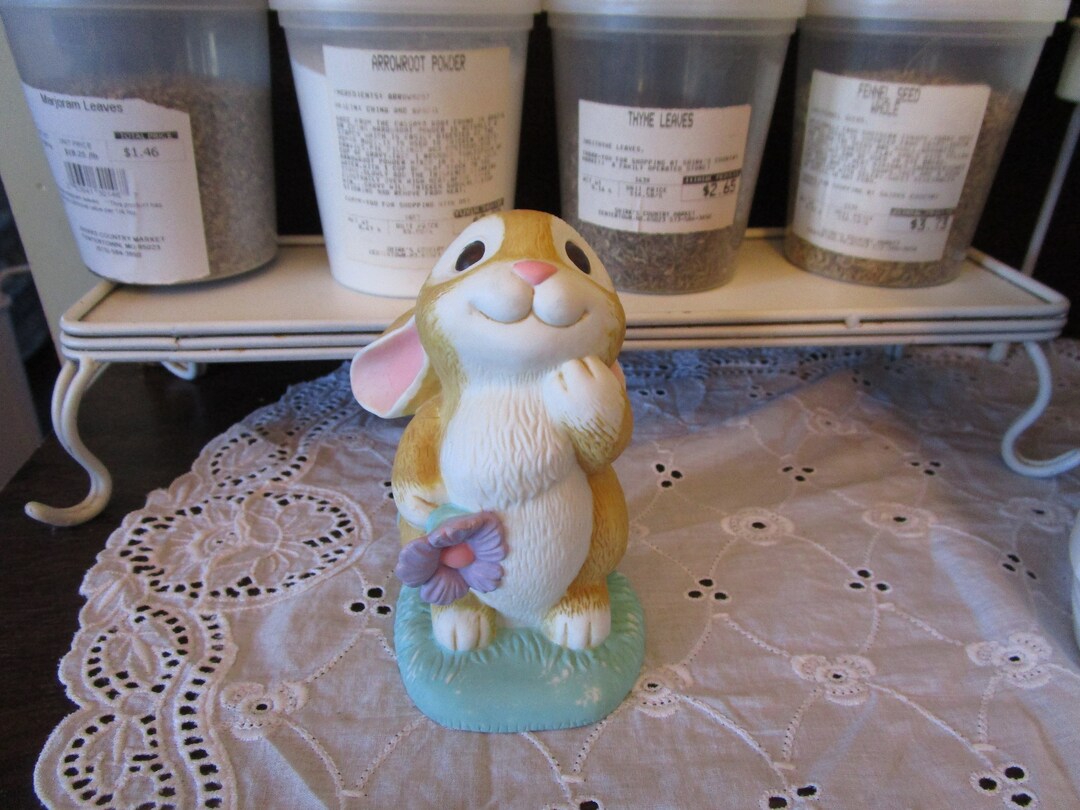 Vintage Hallmark Cards Porcelain Bunny Rabbit Bank Easter Decoration - Etsy