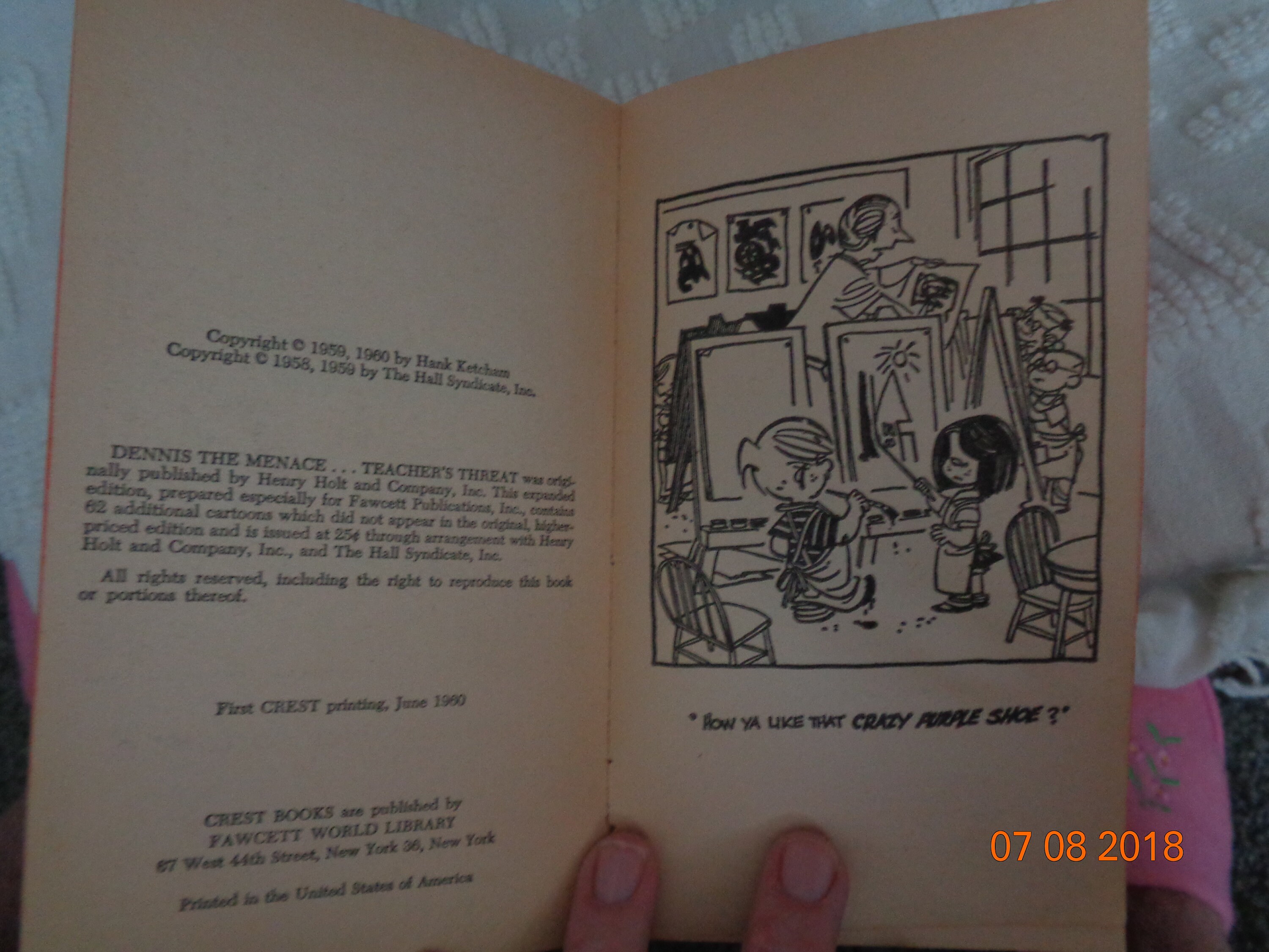 1960 Dennis the Menace Teacher's Threat by Hank Ketcham | Etsy
