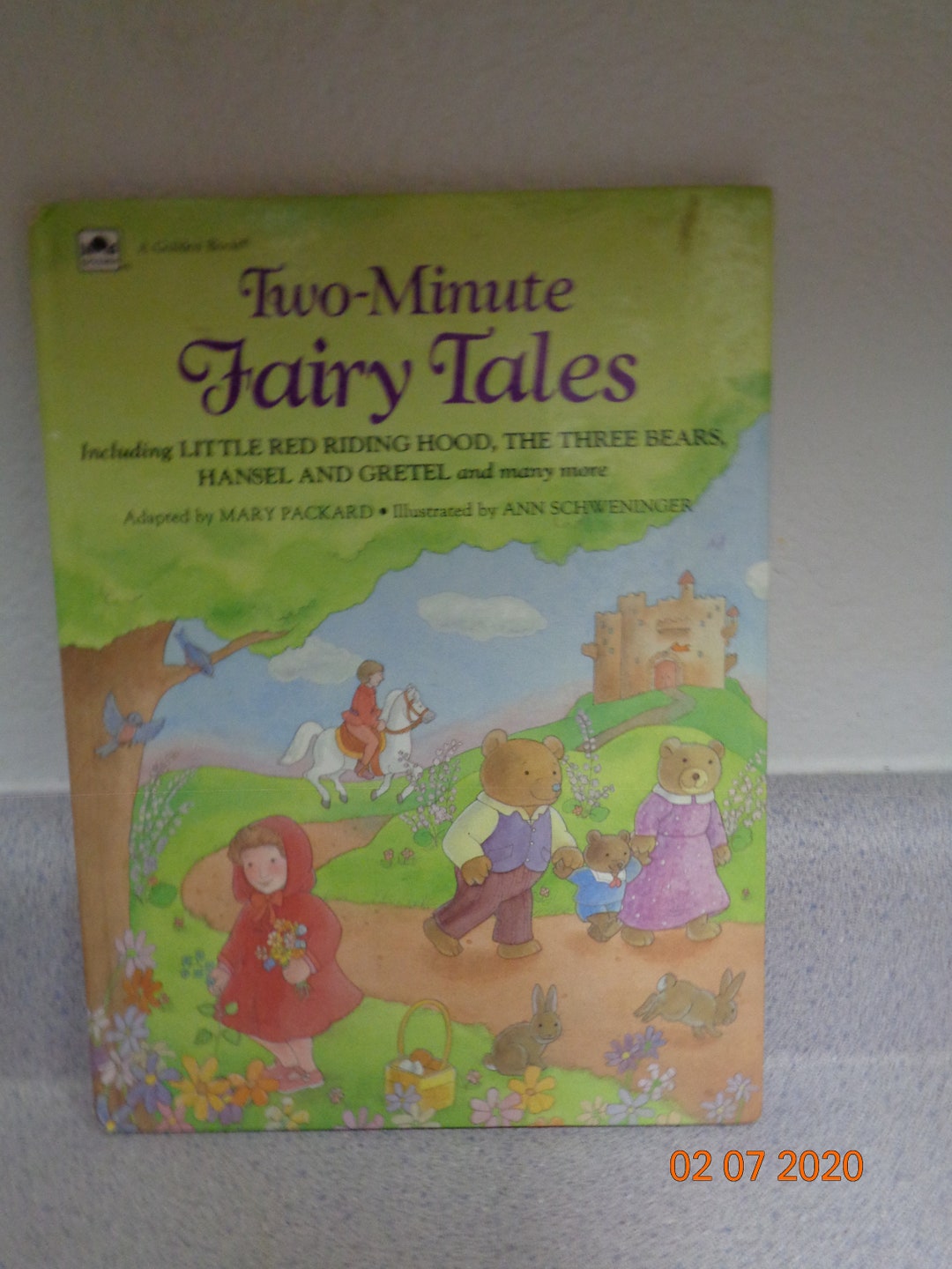 1991 A Golden Book Two Minute Fairy Tales Adapted by Mary Packard ...