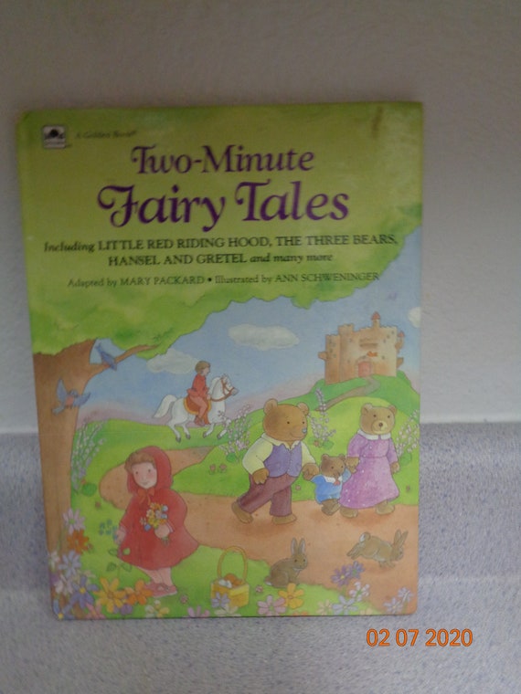 1991 A Golden Book Two Minute Fairy Tales Adapted by Mary | Etsy