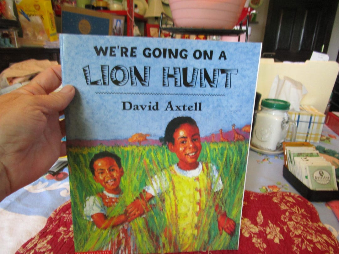 2001 We're Going on A Lion Hunt by David Axtell Scholastic SC Book - Etsy