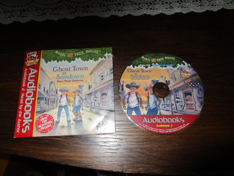 1997 Magic Tree House Audio Ghost Town at Sundown by Mary Pope Osborne ...