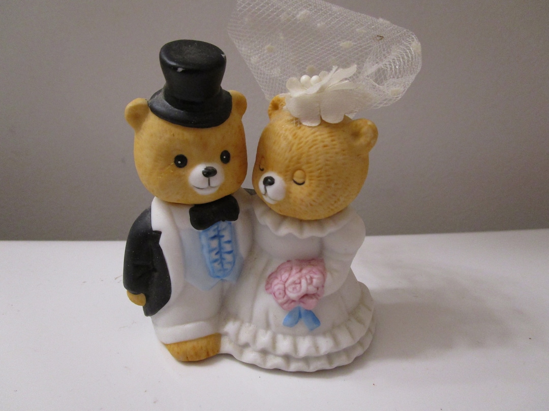 Just Married Porcelain Bride and Groom. Made by Russ Berrie and Company ...