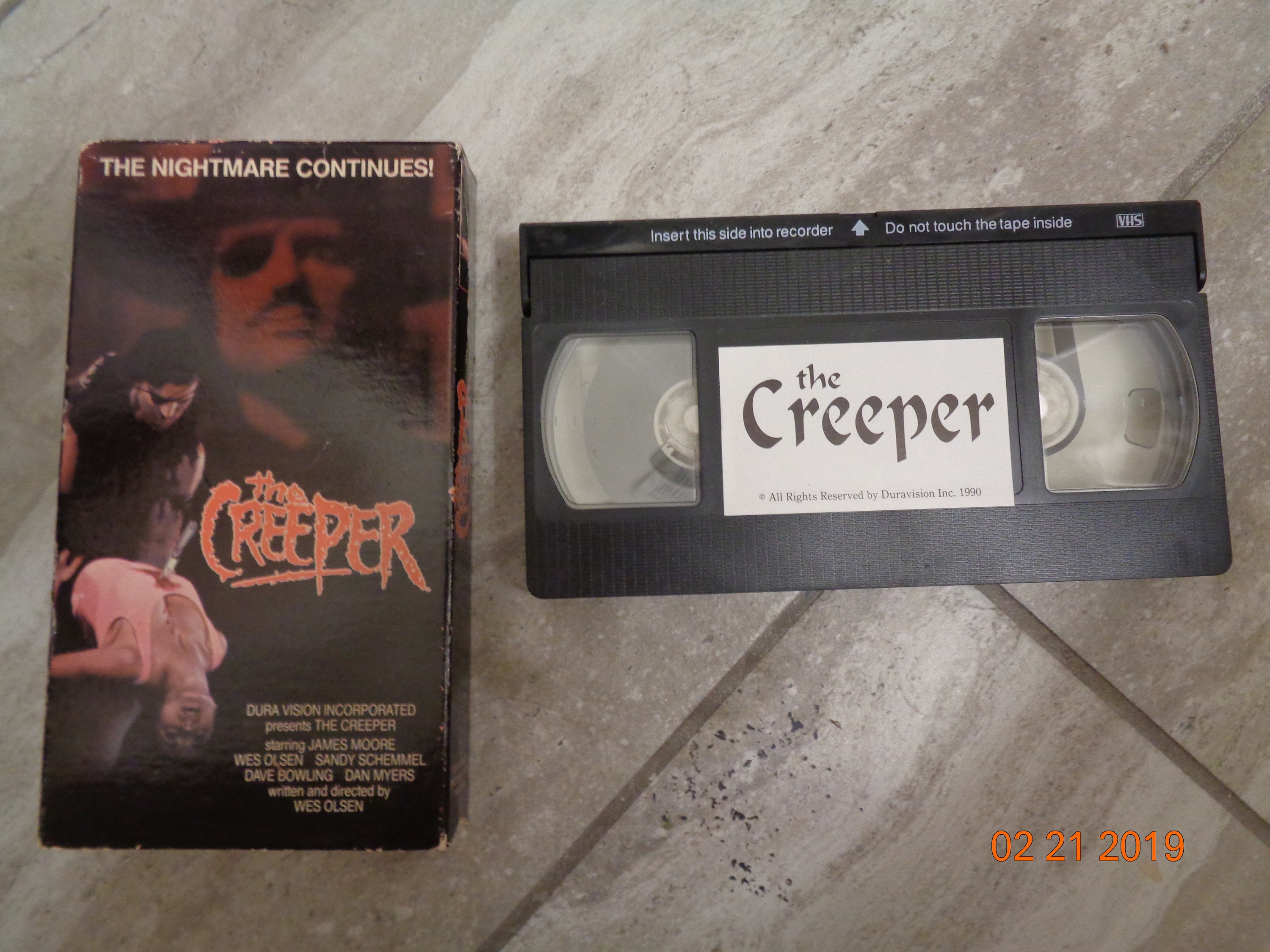 1990 the Creeper Horror VHS the Nightmare Continues - Etsy