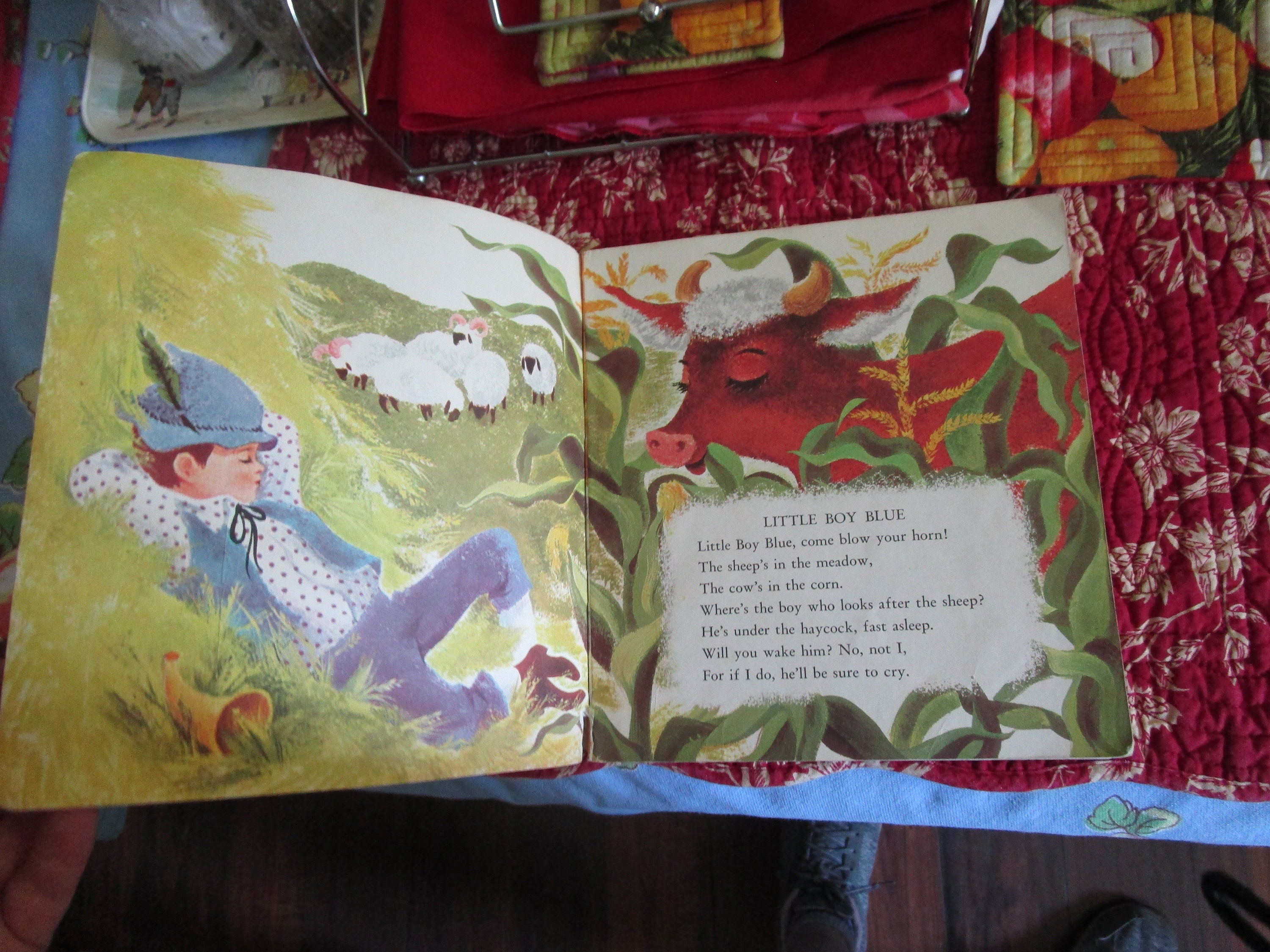1960 Mother Goose Illustrated by Bonnie and Bill Rutherford Whitman ...