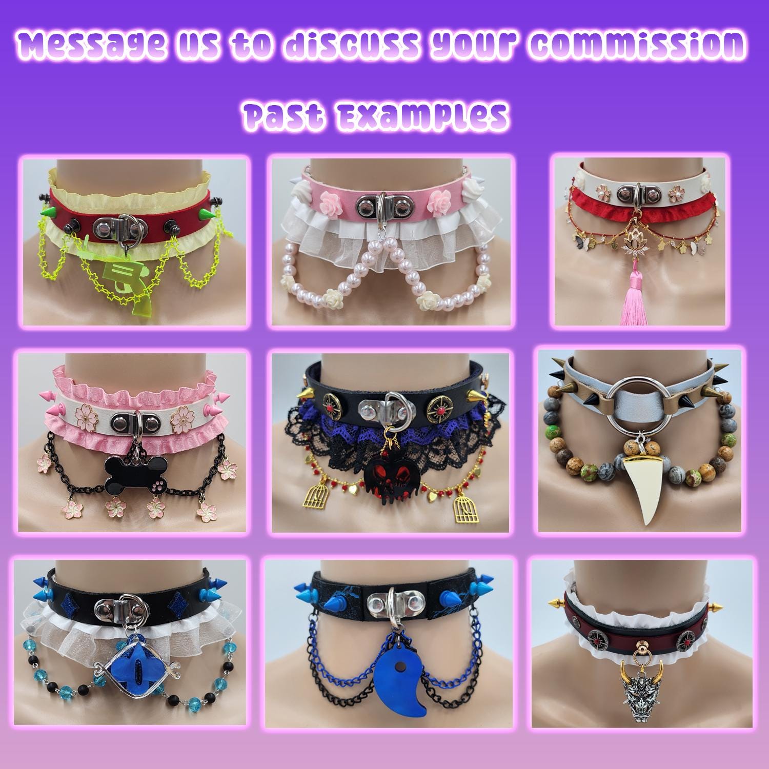 Custom Character Inspired Chokers - Etsy