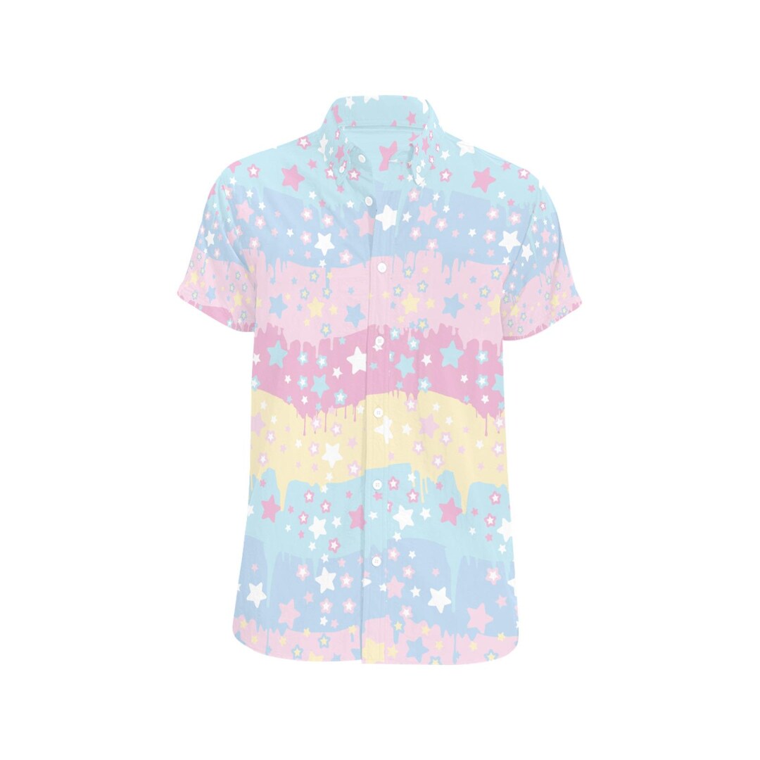Pastel Star Drip Button-up (made-to-order) - Etsy
